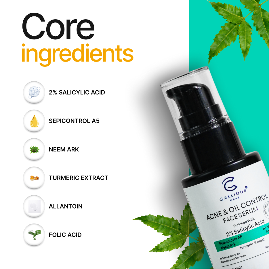 2% Salicylic Acid Face Serum for Acne & Oil Control -100ml – Calliduscare
